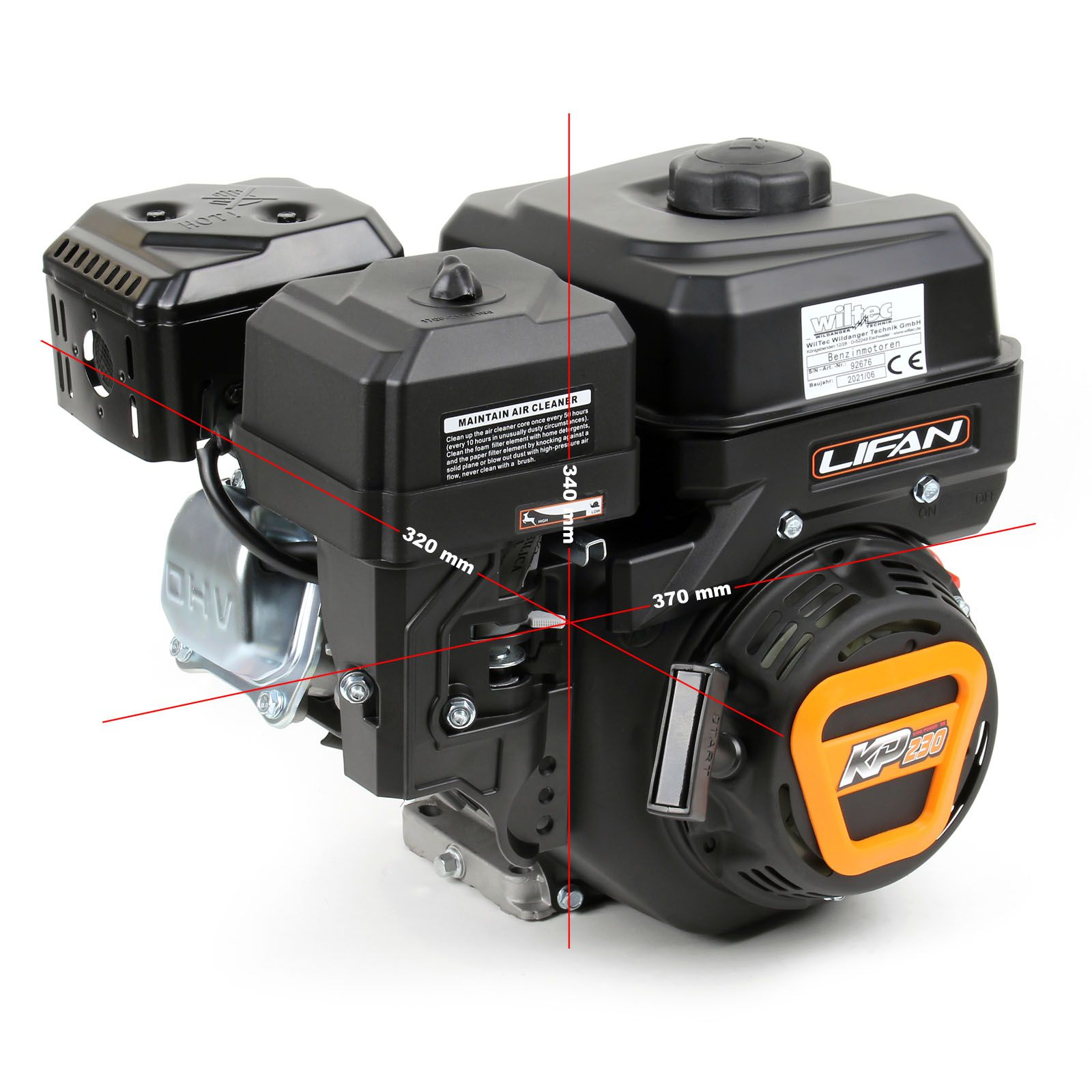 Двигатель Lifan KP230 (вал 20мм) 8.5лс – купить в Минске | Цена 505.00 byn